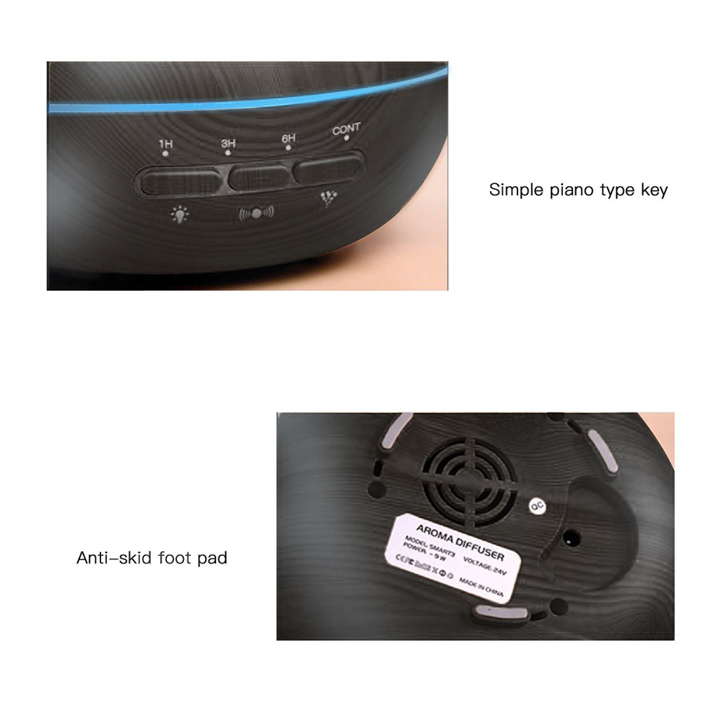 Auto-sensing Ultrasonic Wood Grain Aromatherapy Diffuser | Aroma ...