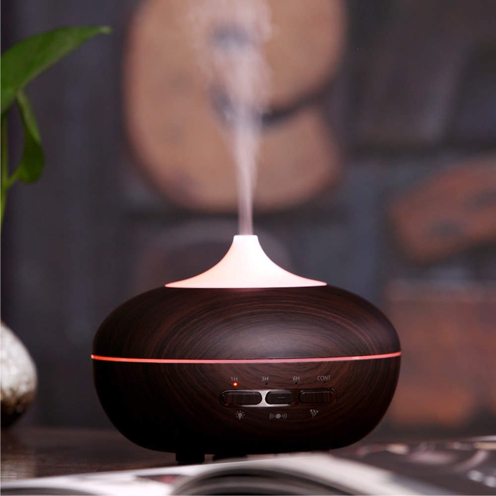 Auto-sensing Ultrasonic Wood Grain Aromatherapy Diffuser | Aroma ...