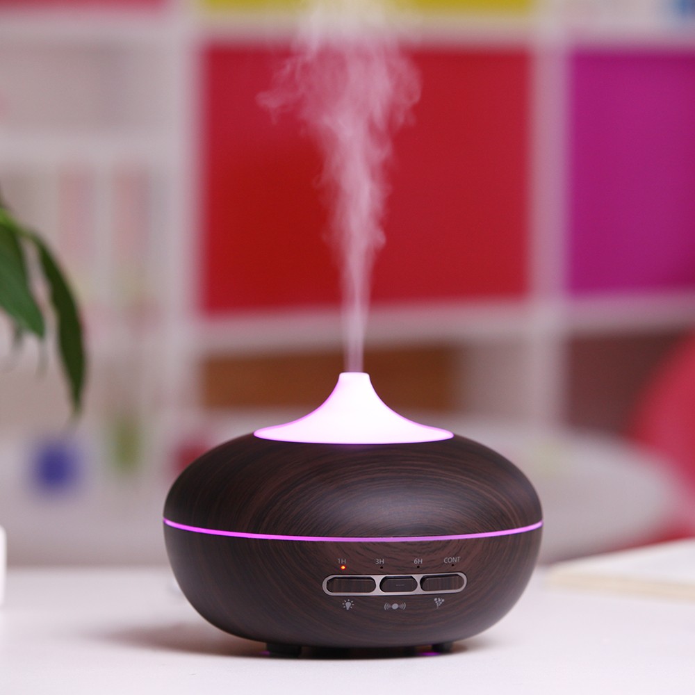 Auto-sensing Ultrasonic Wood Grain Aromatherapy Diffuser | Aroma ...