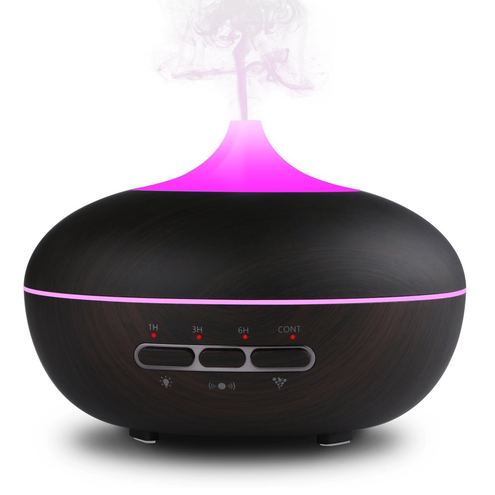 Auto-sensing Ultrasonic Wood Grain Aromatherapy Diffuser | Aroma ...
