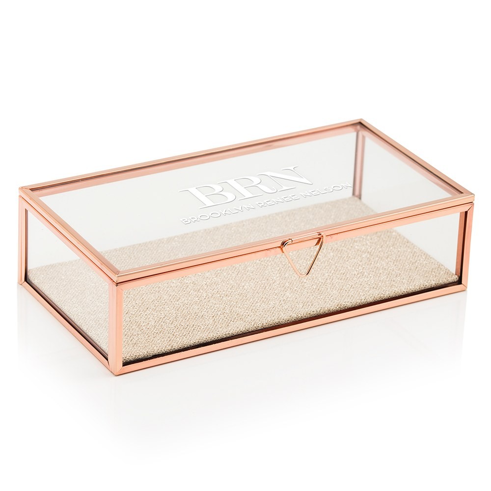 Large Glass Jewelry Box