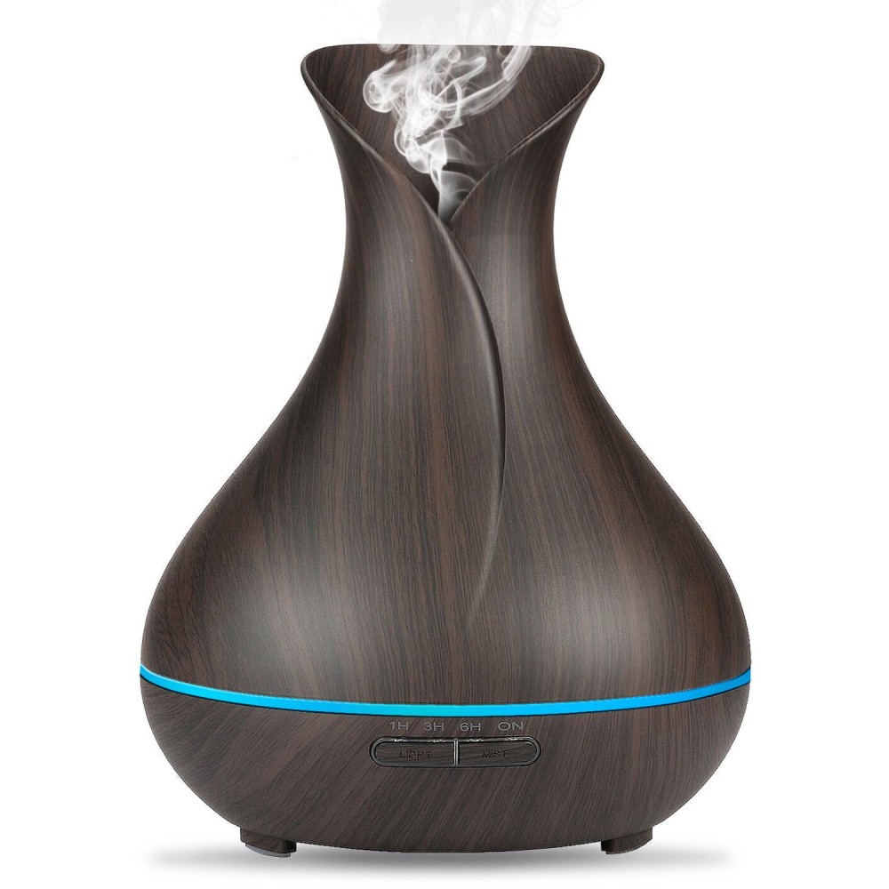 Aromatherapy Diffuser Wood Grain Aromatherapy Diffuser Vase Tulip
