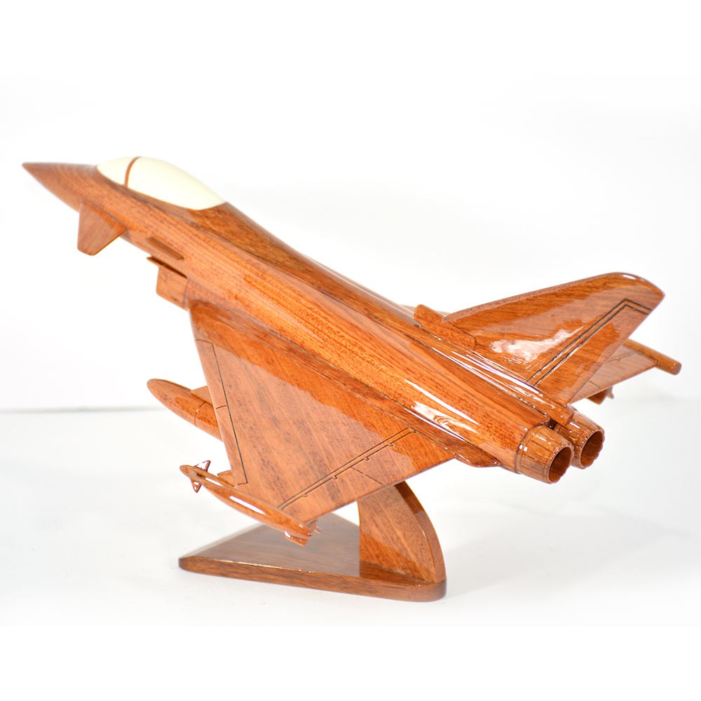 Eurofighter Typhoon - Combat aircraft Mahogany Wooden Model