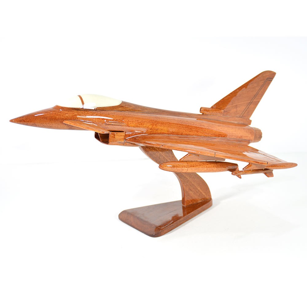 Eurofighter Typhoon - Combat aircraft Mahogany Wooden Model