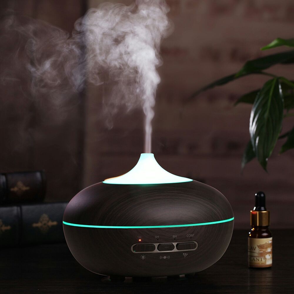 Auto-sensing Ultrasonic Wood Grain Aromatherapy Diffuser | Aroma ...