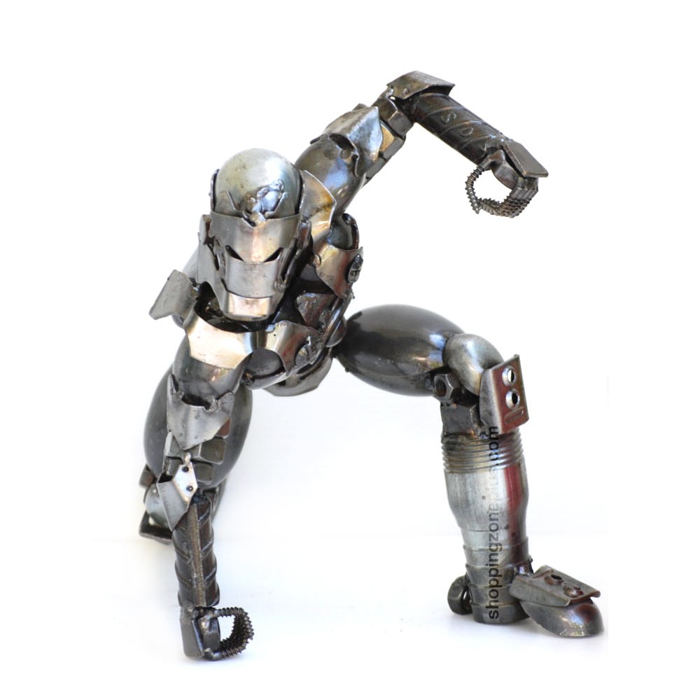 Scrap Metal Sculpture Model Recycled - Look alike Iron Man