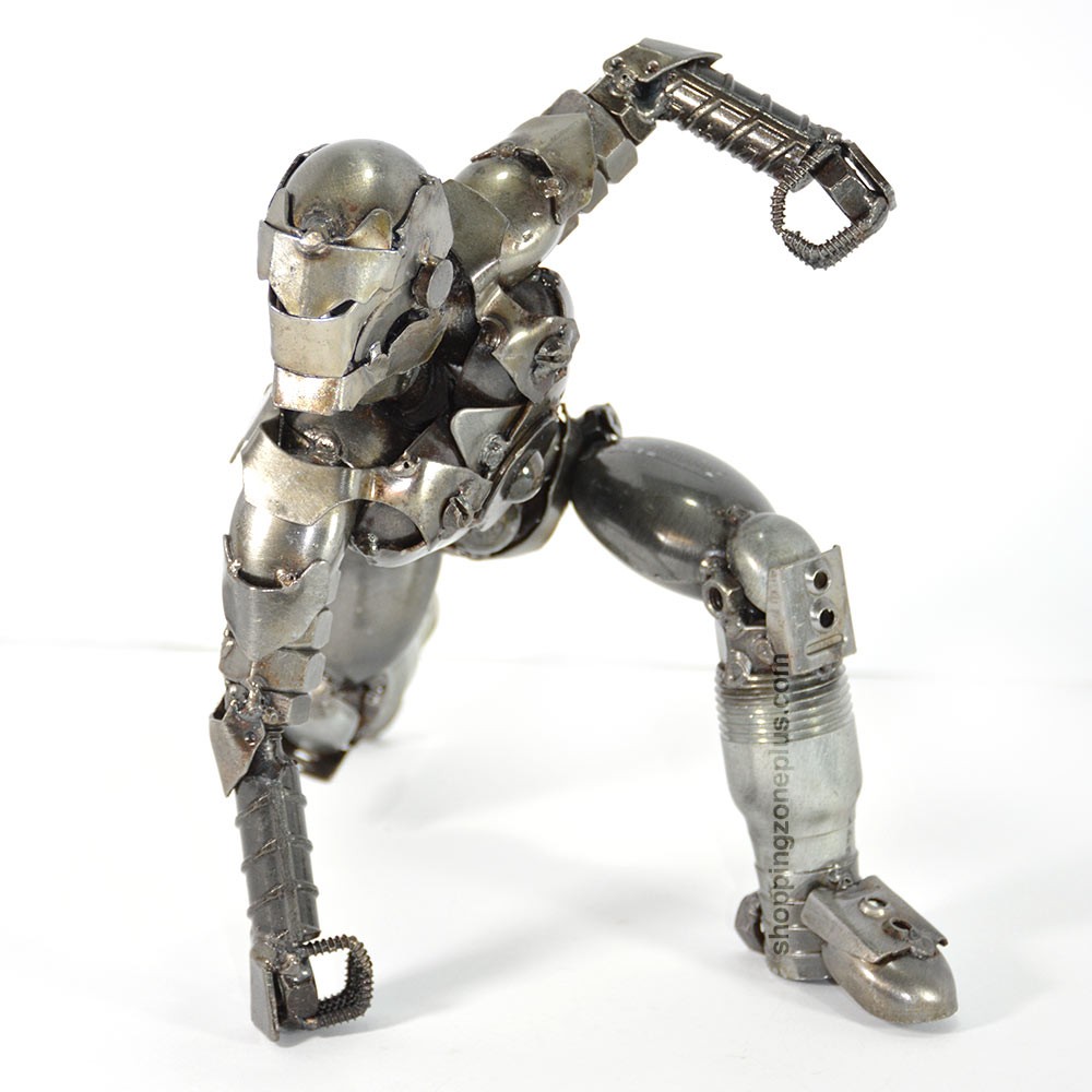 Scrap Metal Sculpture Model Recycled - Look alike Iron Man