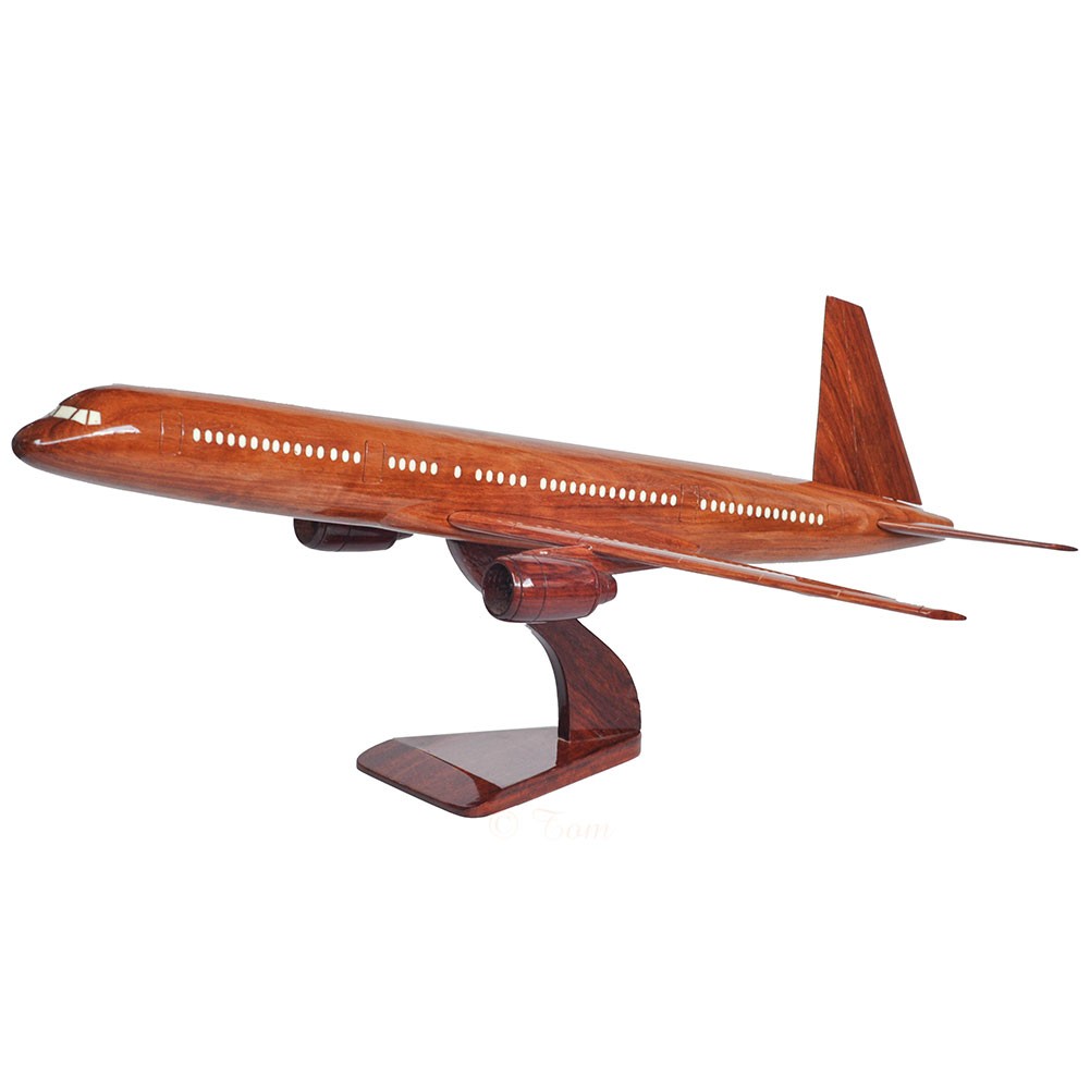 Boeing 757 Wooden Airplane replica Model mahogany