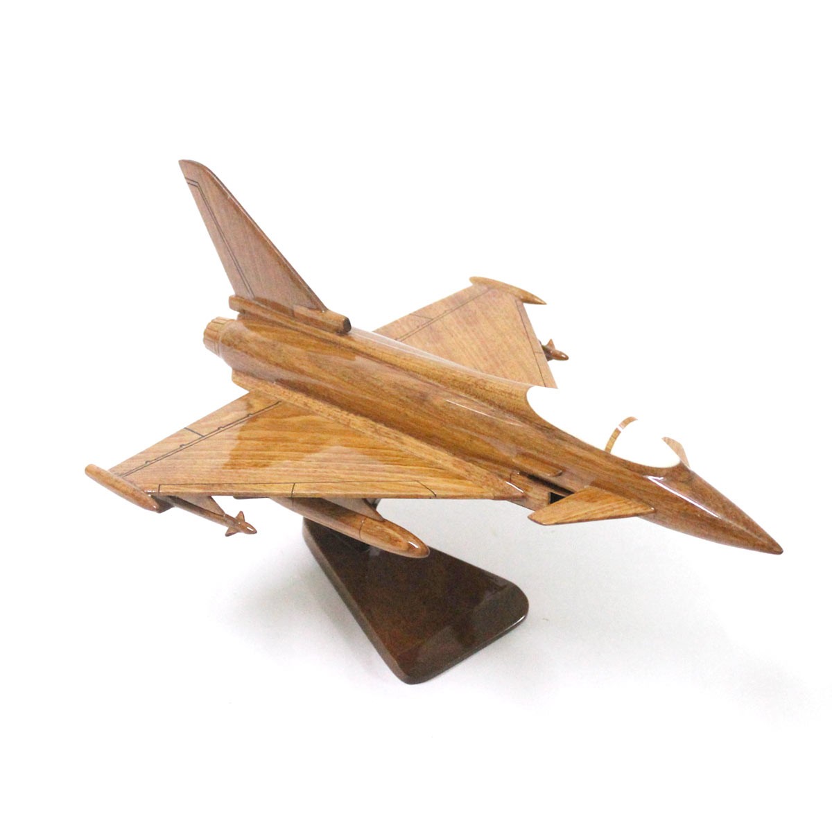 Eurofighter Typhoon - Combat aircraft Mahogany Wooden Model