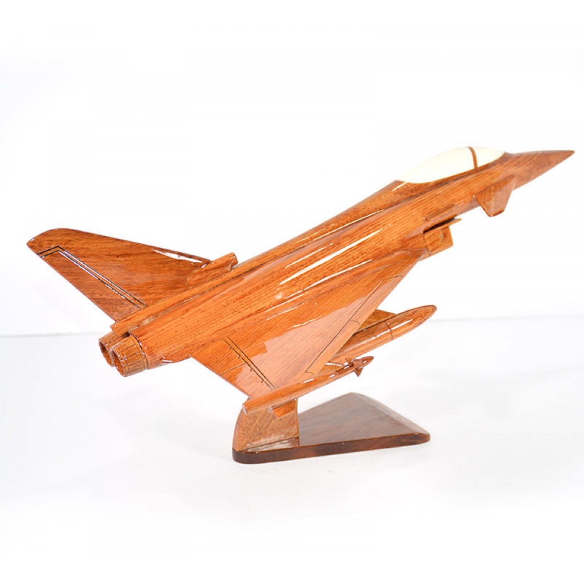 Eurofighter Typhoon - Combat aircraft Mahogany Wooden Model