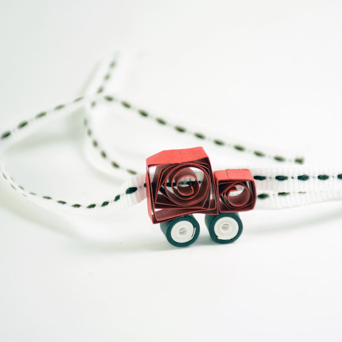 Kids Paper Quilling Car Rakhi - He Drives You Crazy - Handmade styled rakhi