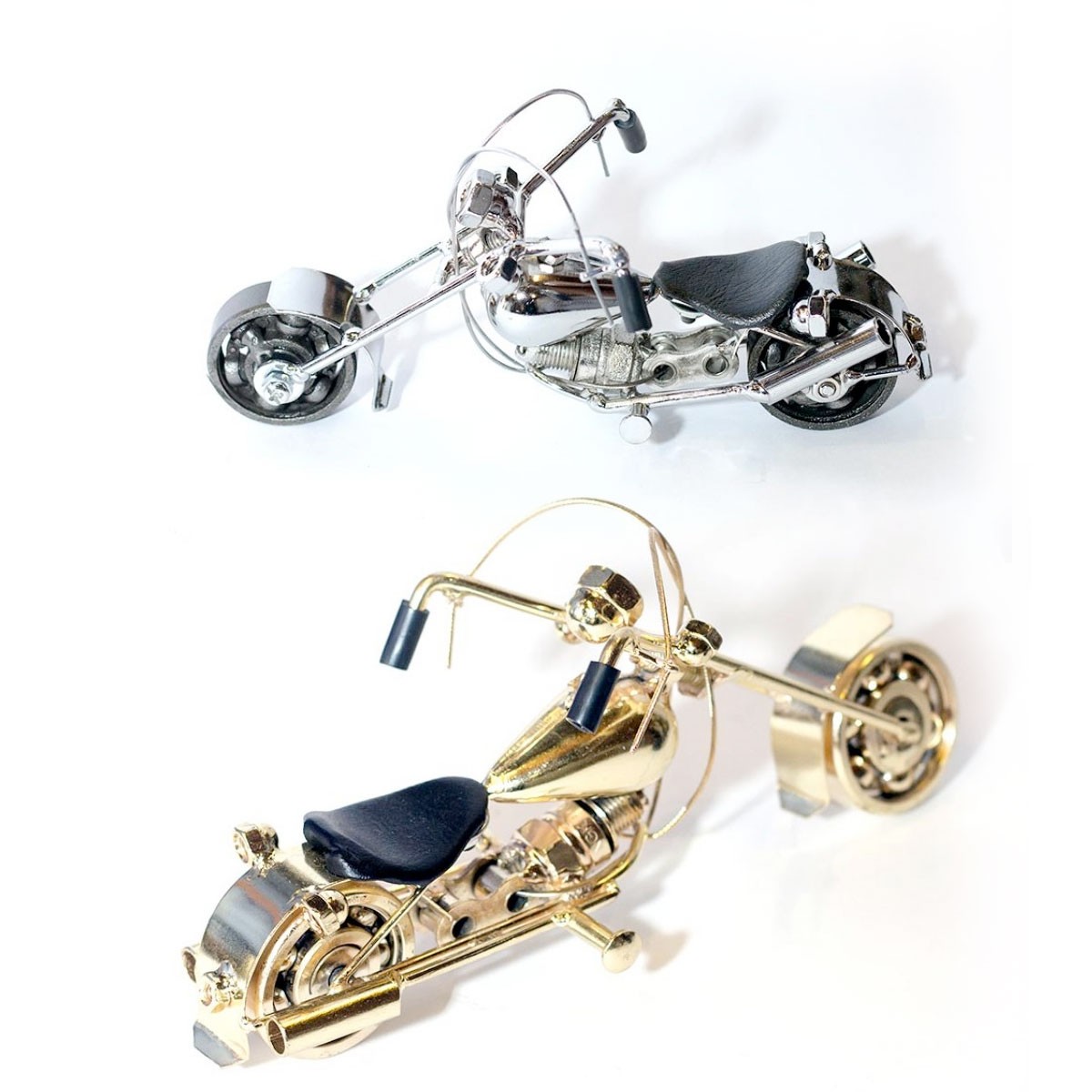 Harley Davidson - Metal Motorcycle Sculpture Combo : Recycled Metal ...