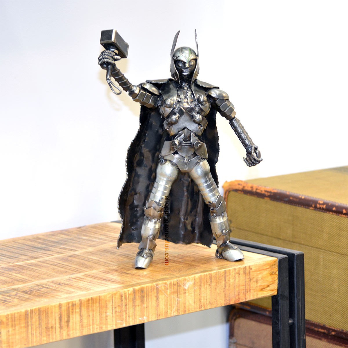 Metal Sculpture Thor with Hammer - Look Alike Thor handmade