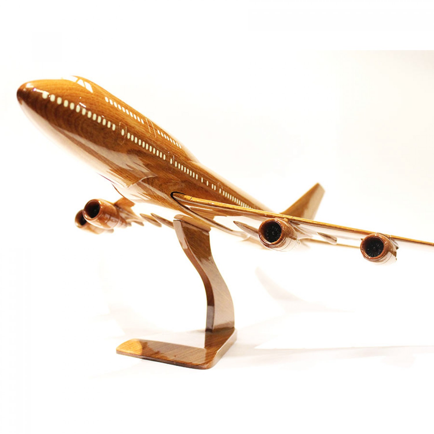 Boeing 747 Wooden airplane model | Gift for Pilots B747 Mahogany Wooden