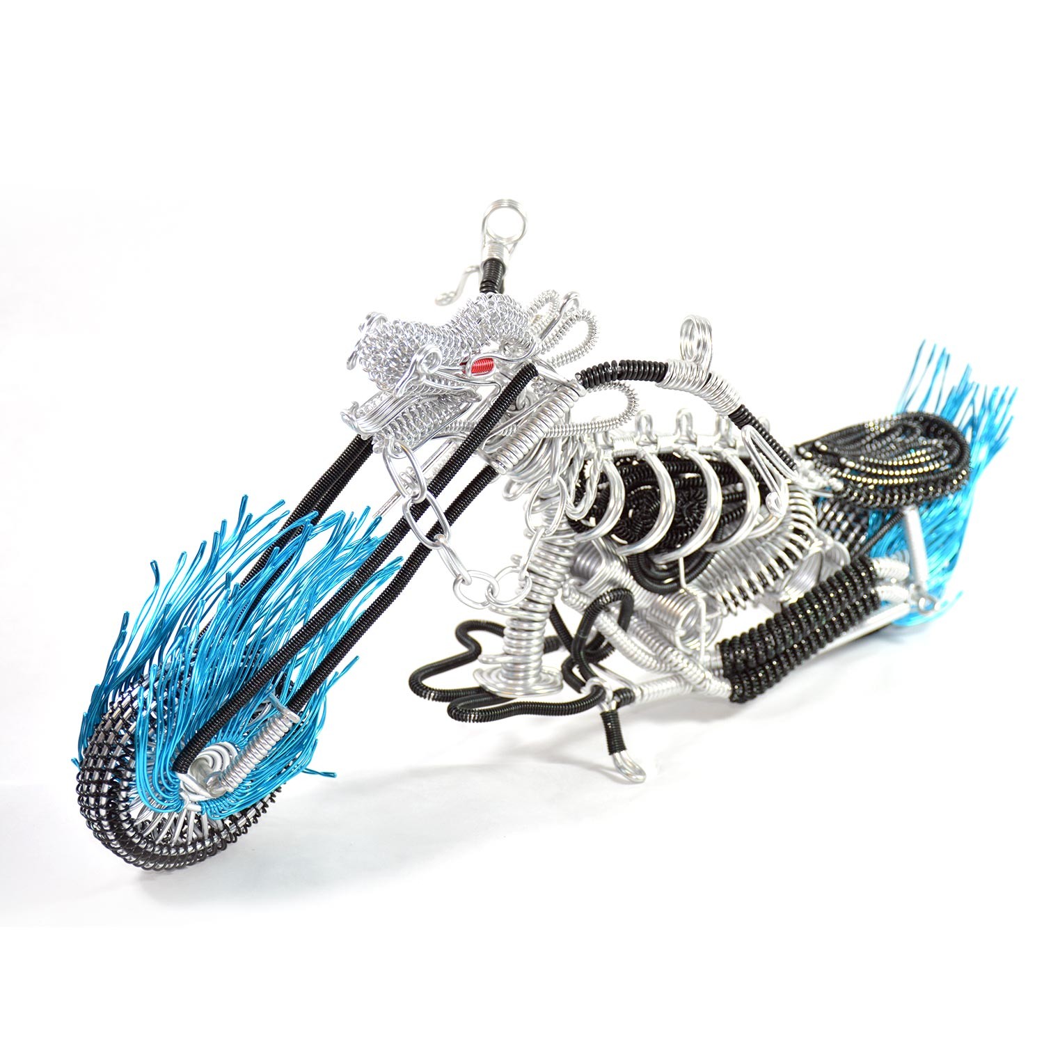 Dragon Motorcycle Model - Wire Art Model Blue | Wire Art Motorcycle ...