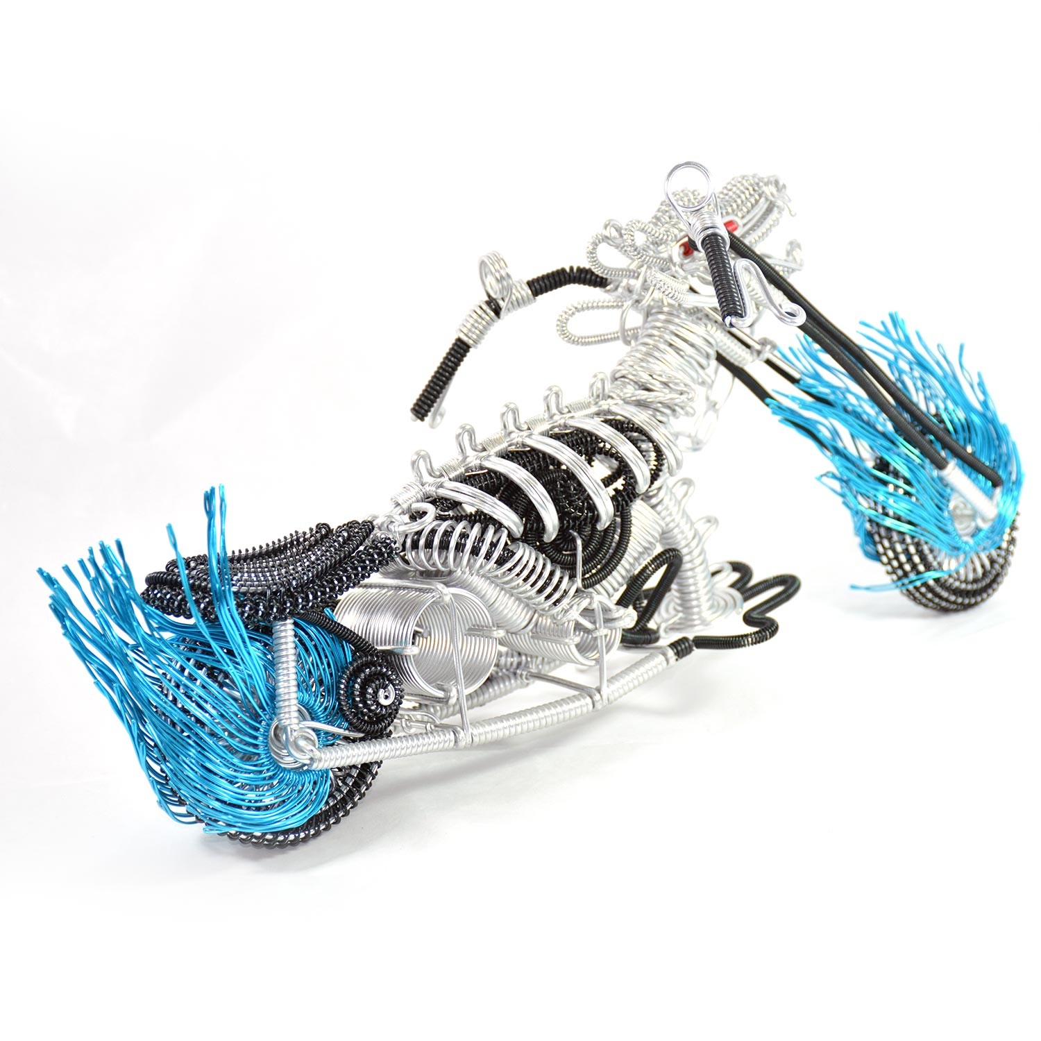 Dragon Motorcycle Model - Wire Art Model Blue | Wire Art Motorcycle ...