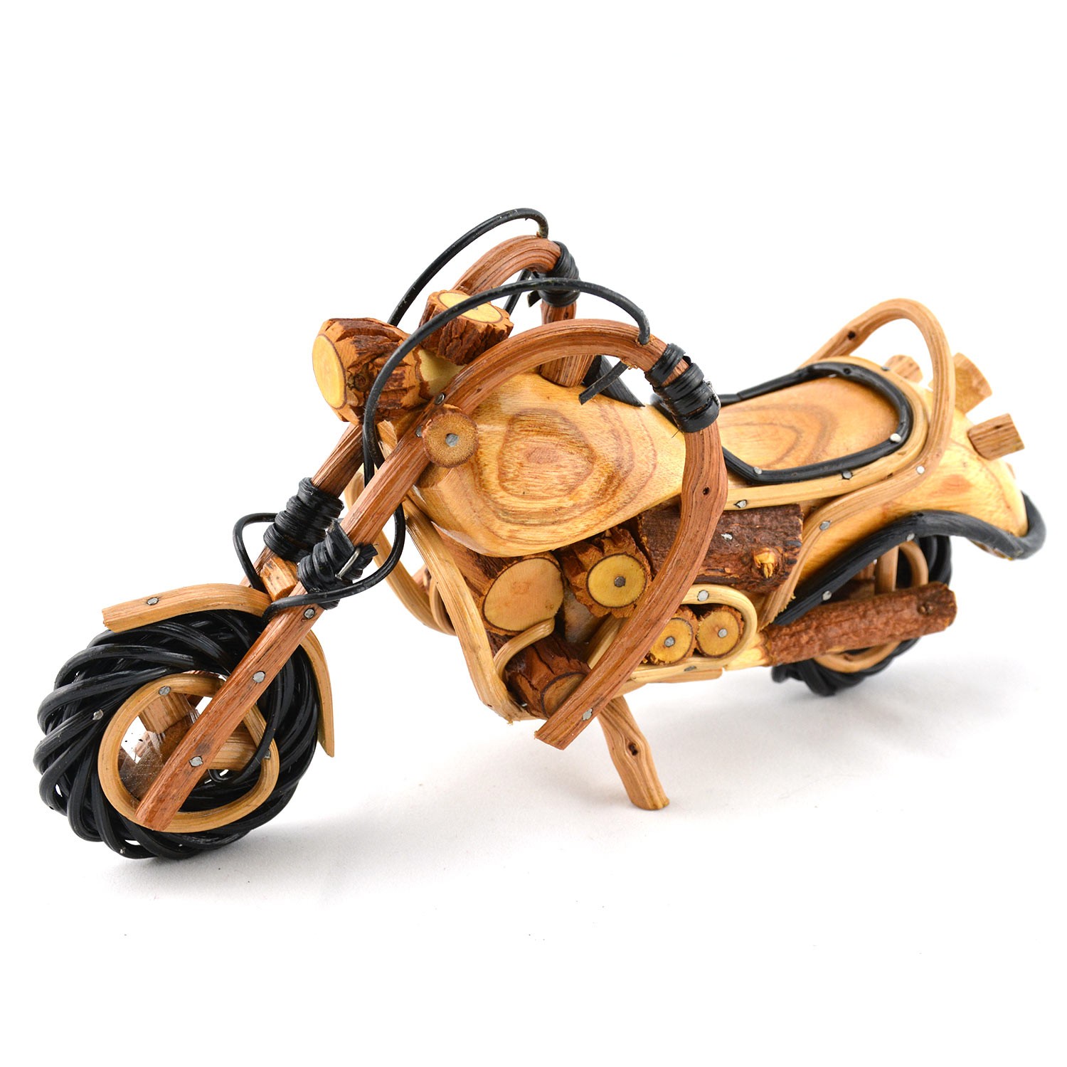 Wooden Cruiser Motorcycle Model - Handmade