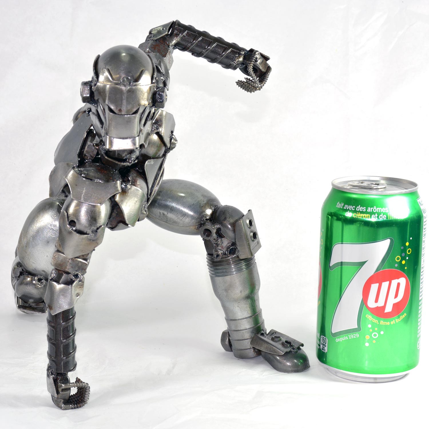 Scrap Metal Sculpture Model Recycled - Look alike Iron Man