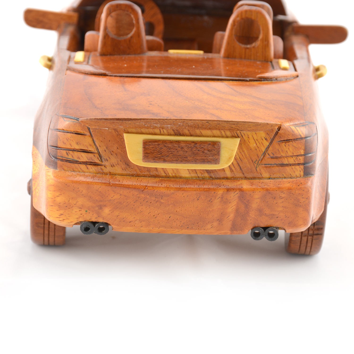 Dark Mahogany Wood Car