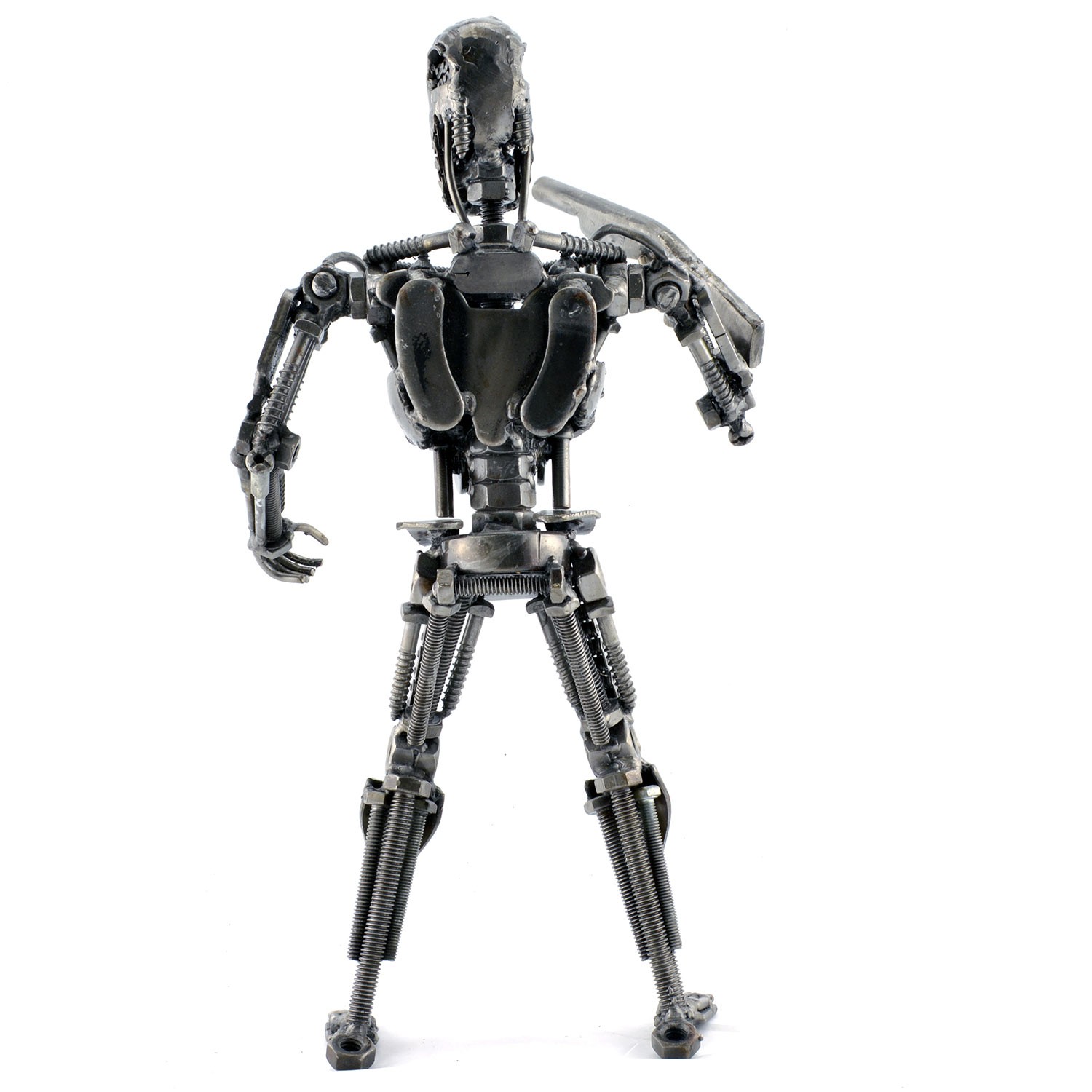 Terminator T-800 Arnold schwarzenegger robot metal sculpture stainless ...