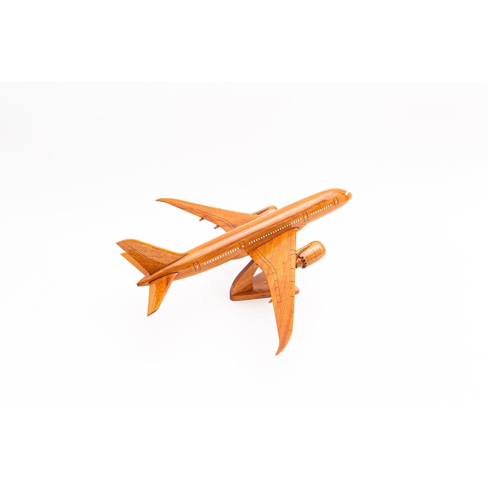 Boeing 787 wooden airplane model mahogany wood models