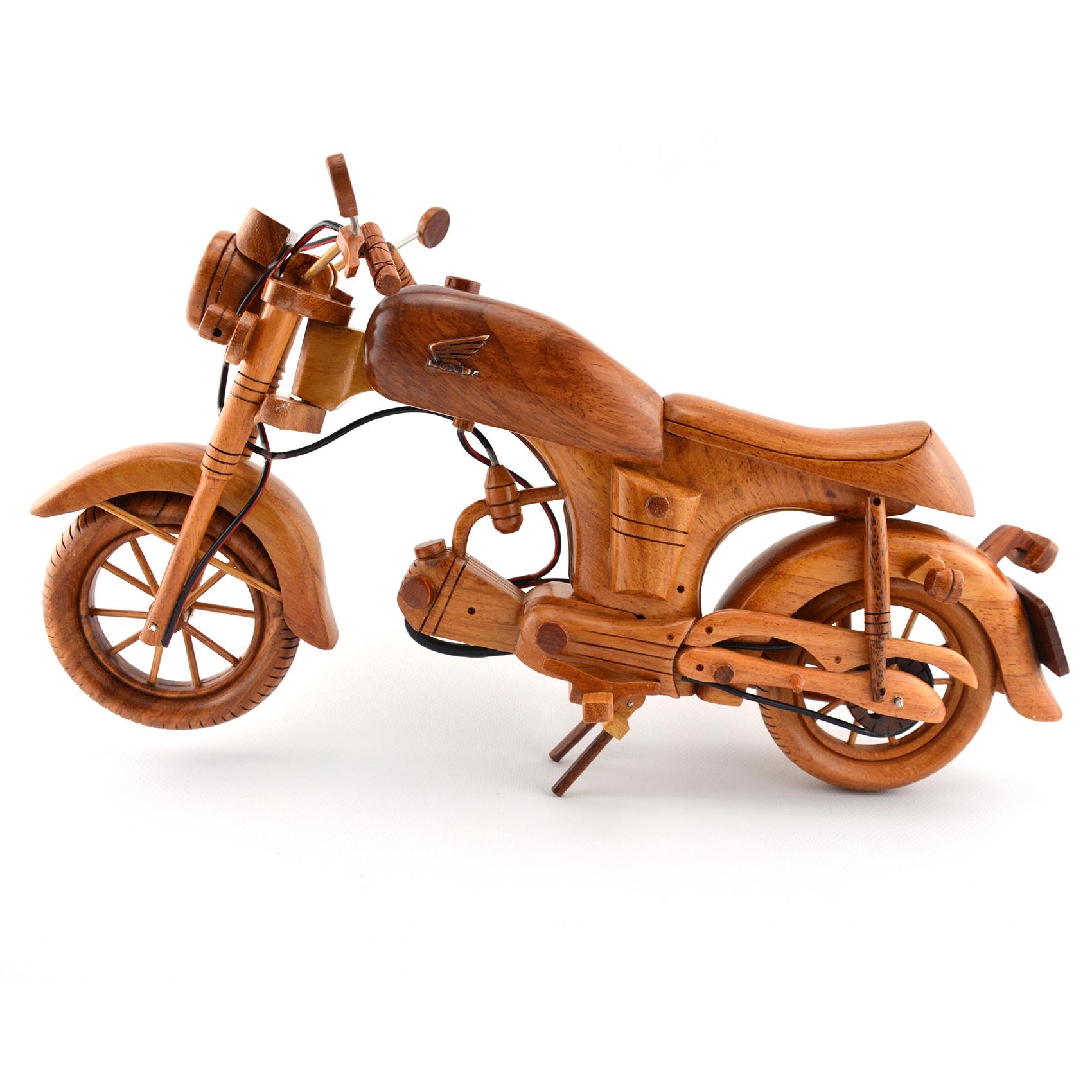 Wooden Honda Motorcycle Desk Model Motorcycle