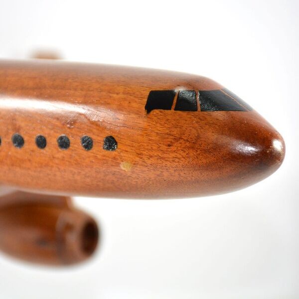 Boeing 757 wooden airplane model Mahogany wood replica