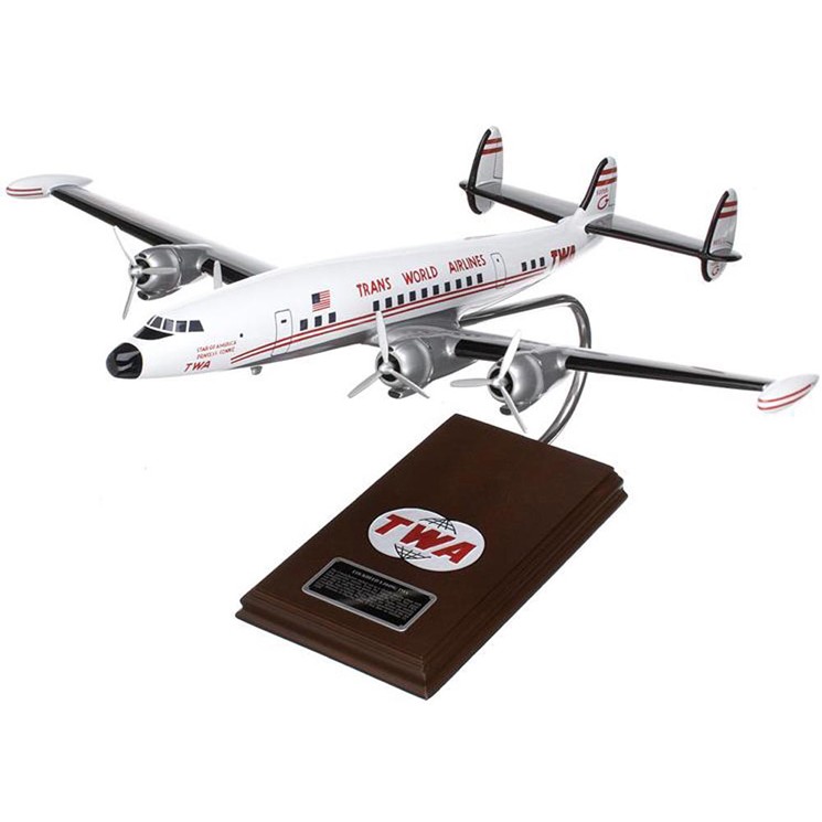 Lockheed L-1049 Super Constellation TWA Wooden Scale Model