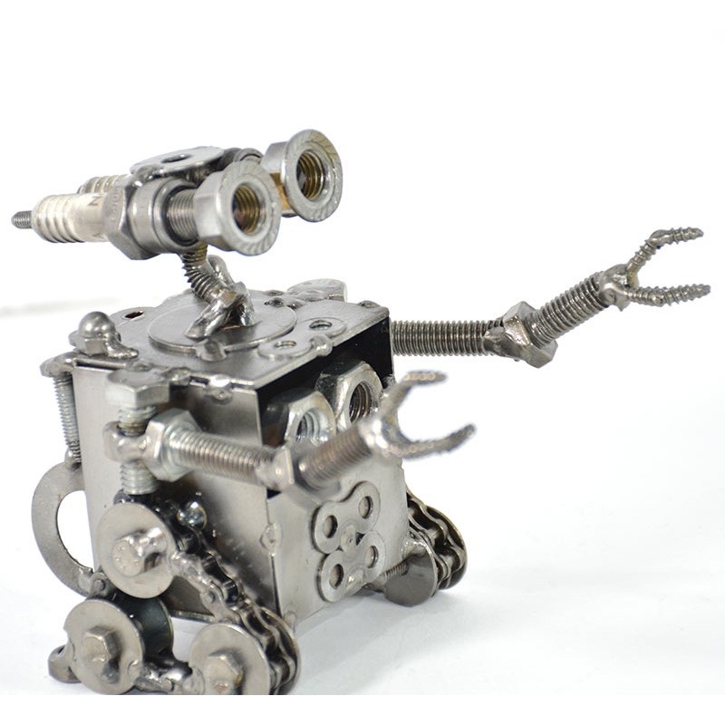 Wall E Robot Metal Sculpture Recycled : Scrap Metal Sculpture Handmade