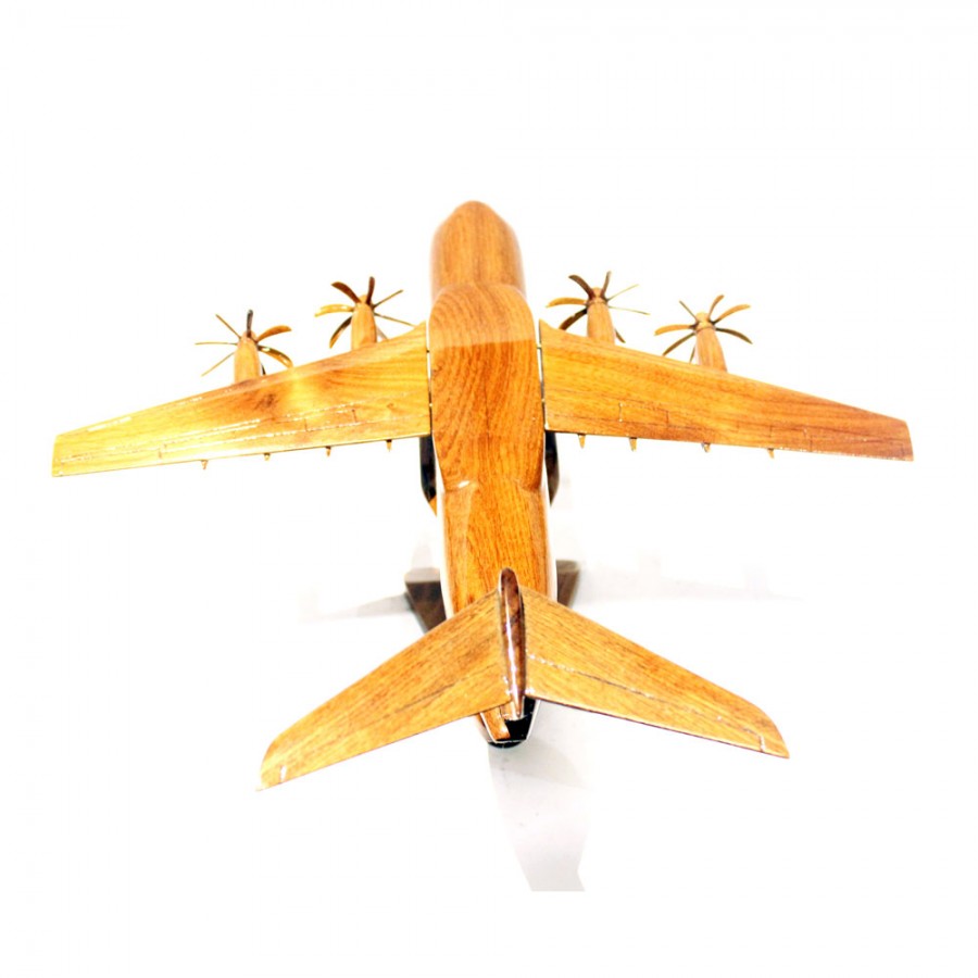 Airbus Military A400M Wooden Airplane Scale Model