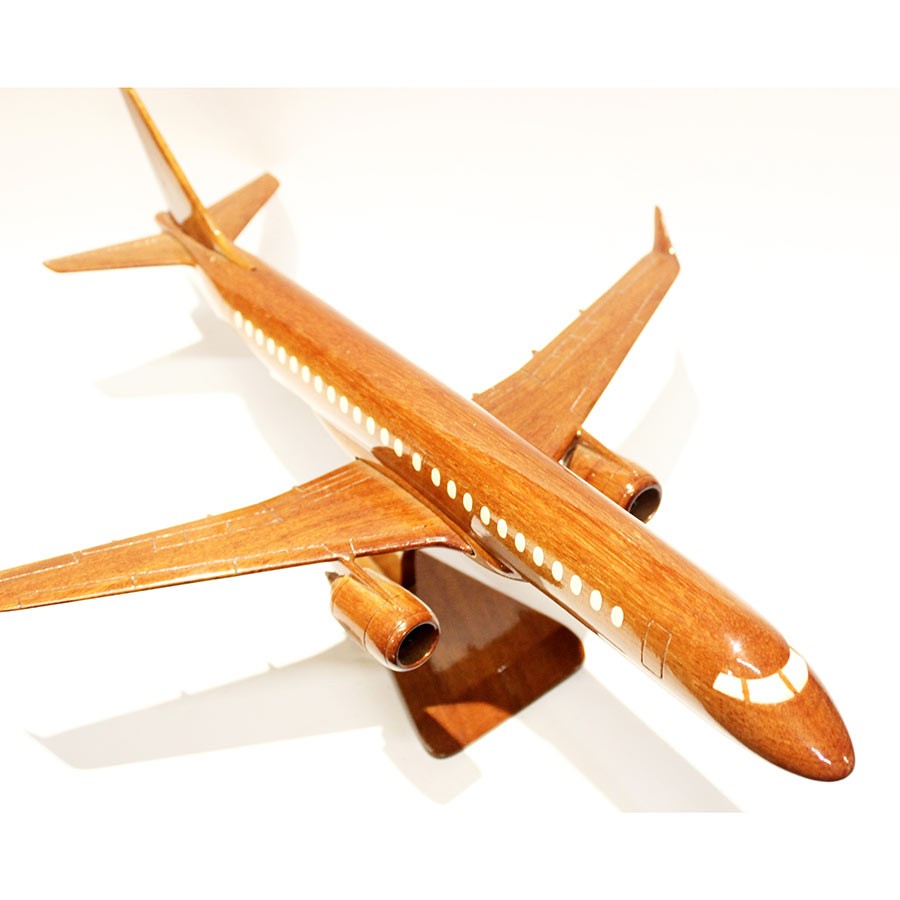 Boeing Mitsubishi Wooden Airplane Model - mahogany wooden airplane