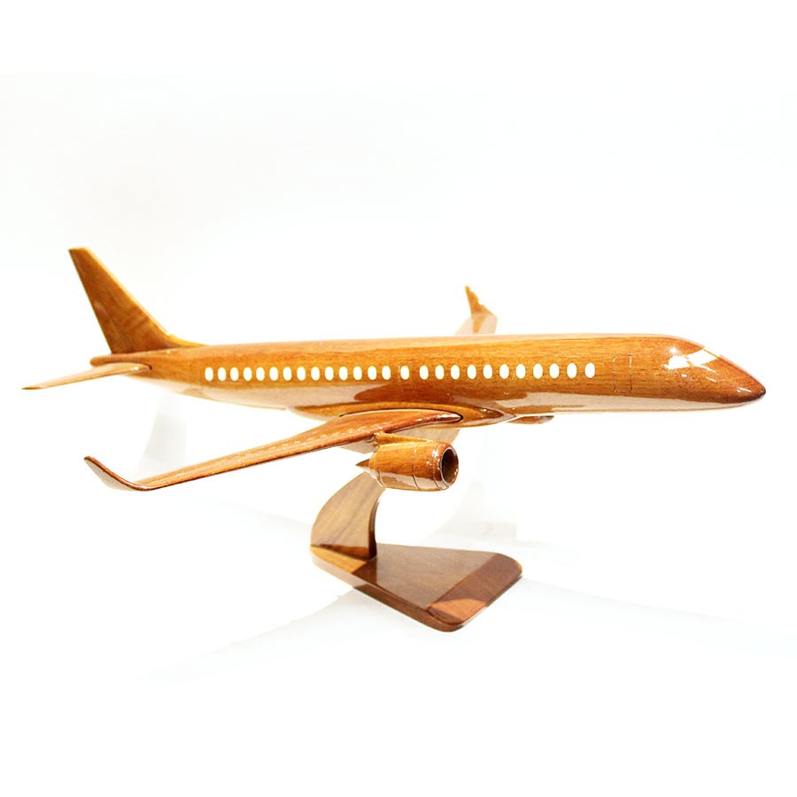 Boeing Mitsubishi Wooden Airplane Model - mahogany wooden airplane