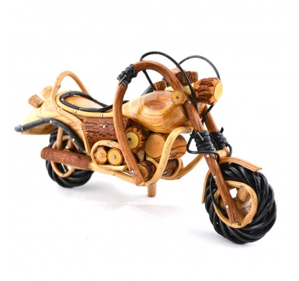 Wooden Motorcycle Model - Handcrafted Mahogany Wood Designs Motorcycles