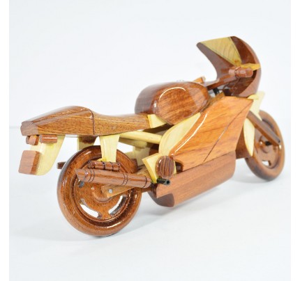 Wooden Motorcycle Model - Handcrafted Mahogany Wood Designs Motorcycles