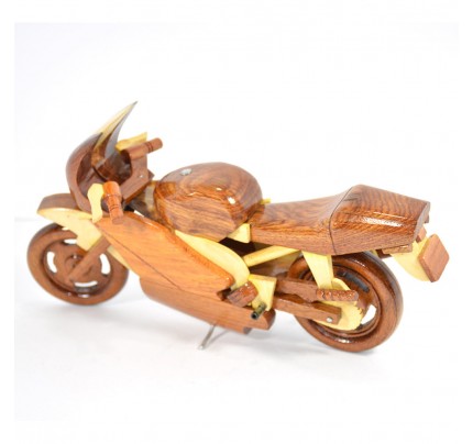 Wooden Motorcycle Model - Handcrafted Mahogany Wood Designs Motorcycles