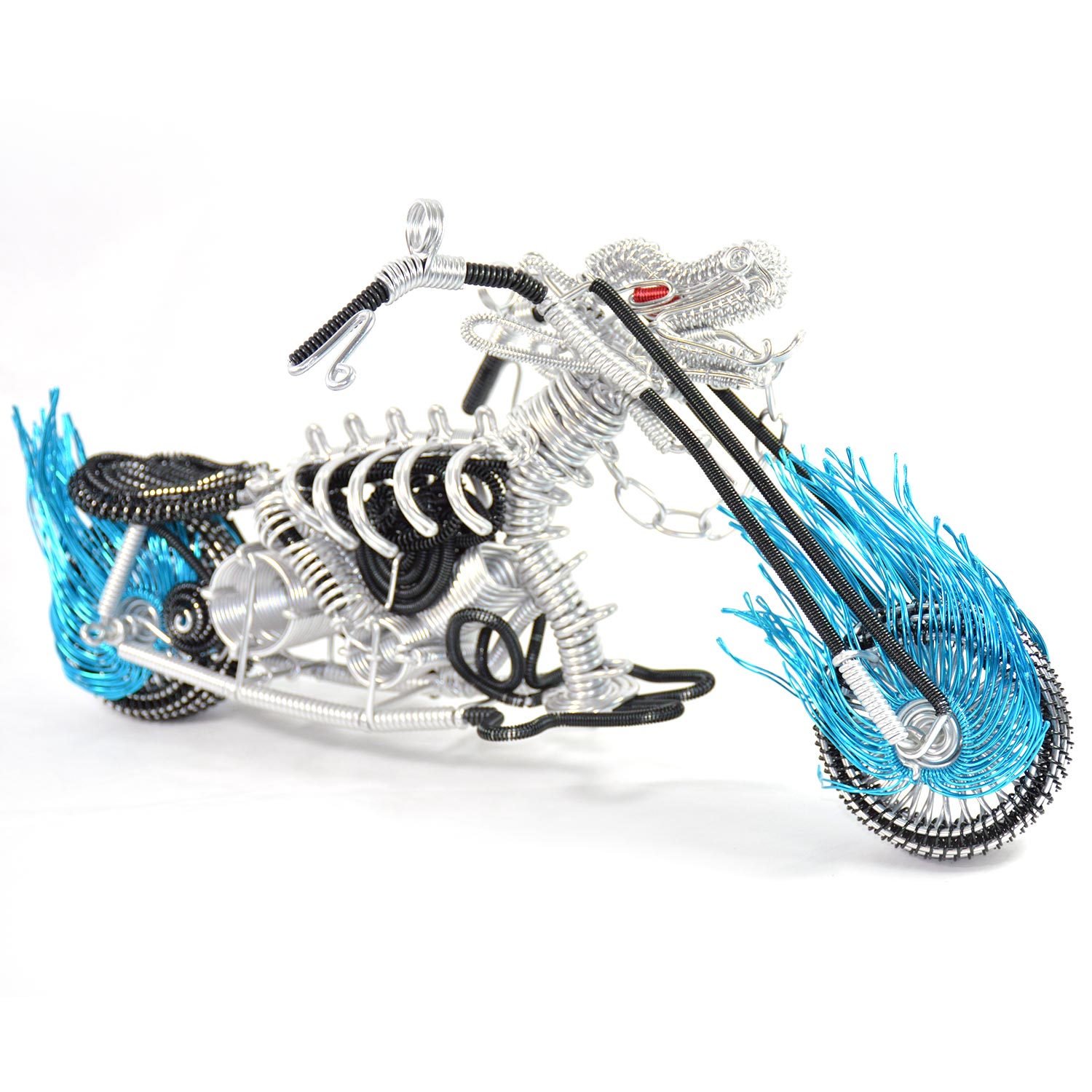 Dragon Motorcycle Model - Wire Art Model Blue | Wire Art Motorcycle ...