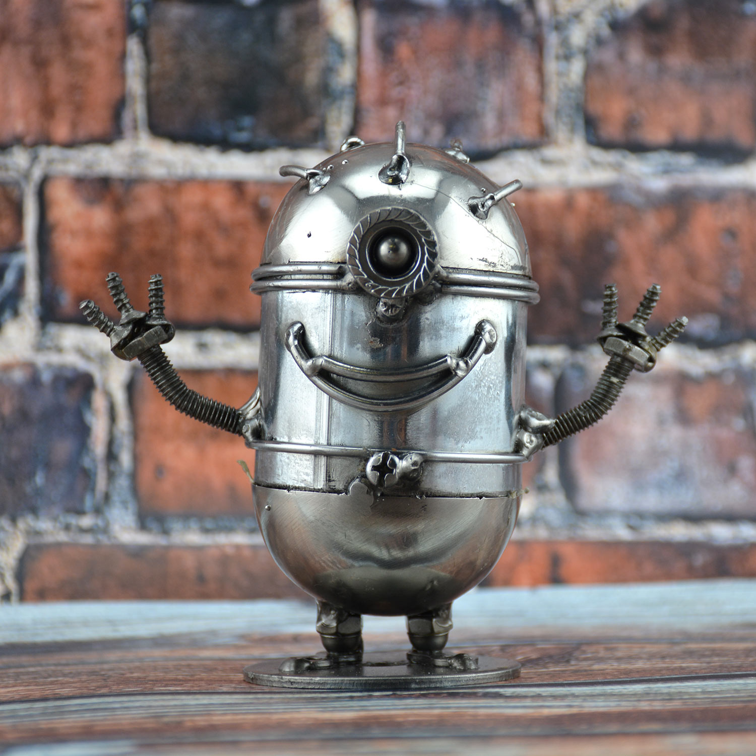 Art Recycled Metal Minions Sculptures